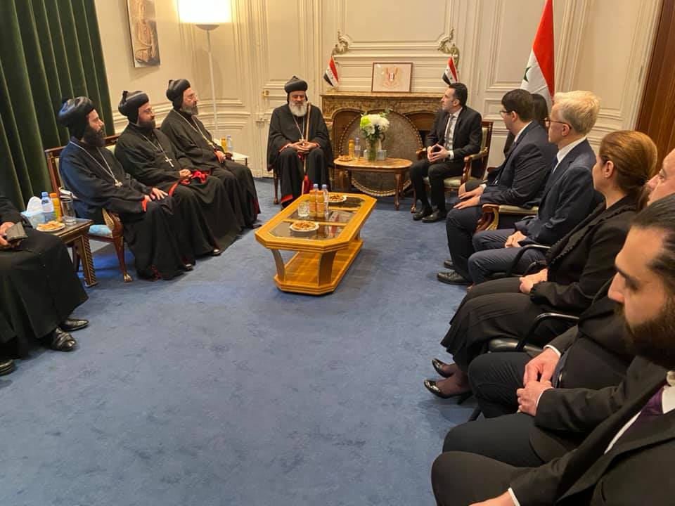 Visit and Reception at the Syrian Embassy in Paris | Syrian Orthodox ...