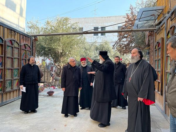Visit of Patriarch Joseph Absi to the Patriarchal Compound | Syrian ...