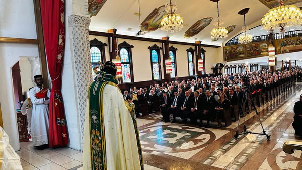 Holy Qurobo at Mor Aphrem Cathedral in Sodertalje | Syrian Orthodox ...